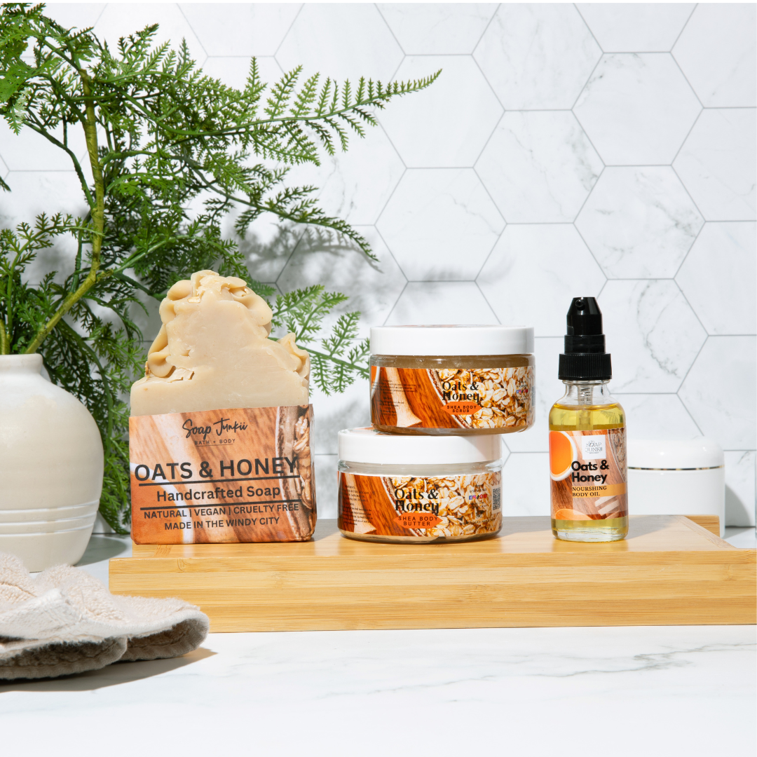 Oats & Honey Indulgence Kit – Soap Junkii Bath & Body